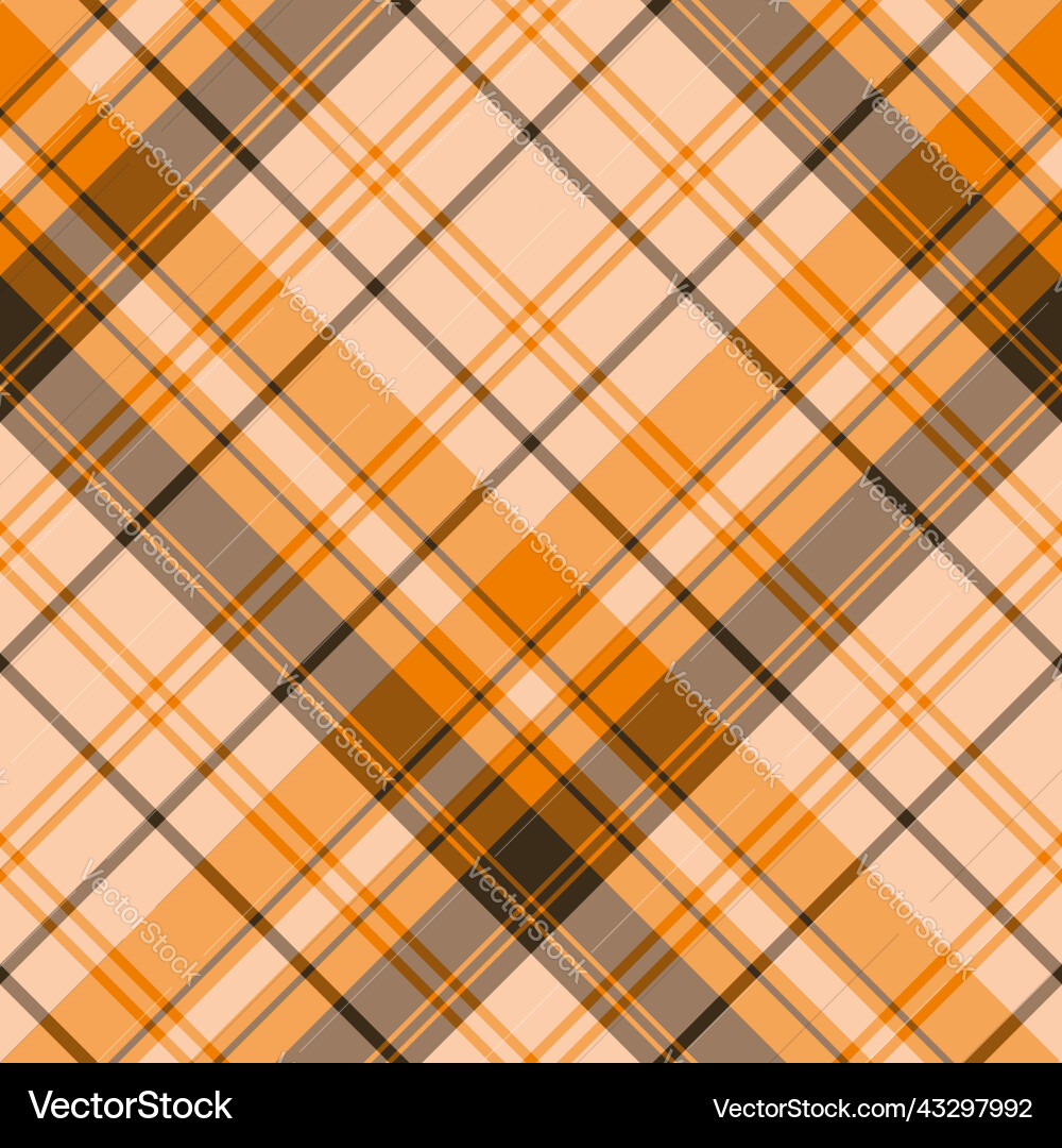 Seamless pattern in lovely orange and dark brown Vector Image