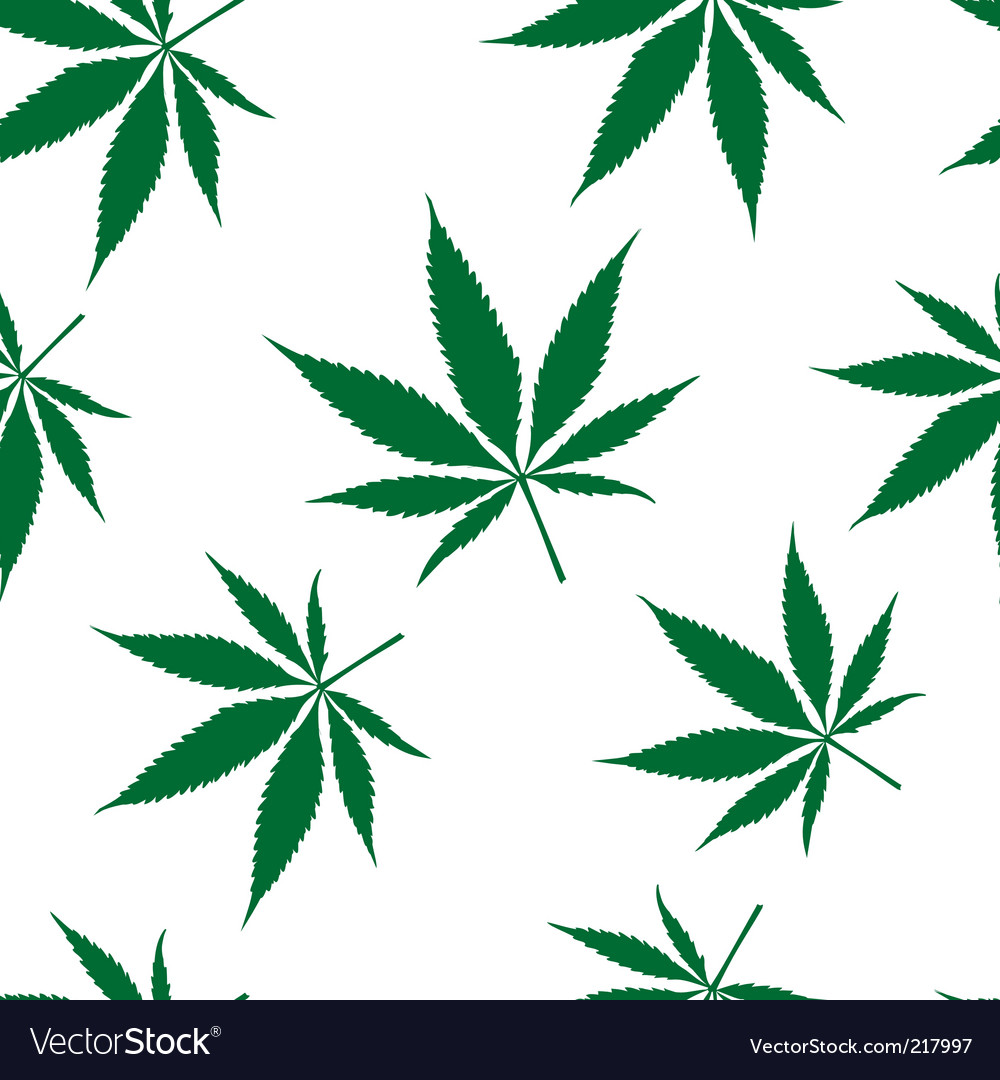 Cannabis seamless pattern Royalty Free Vector Image
