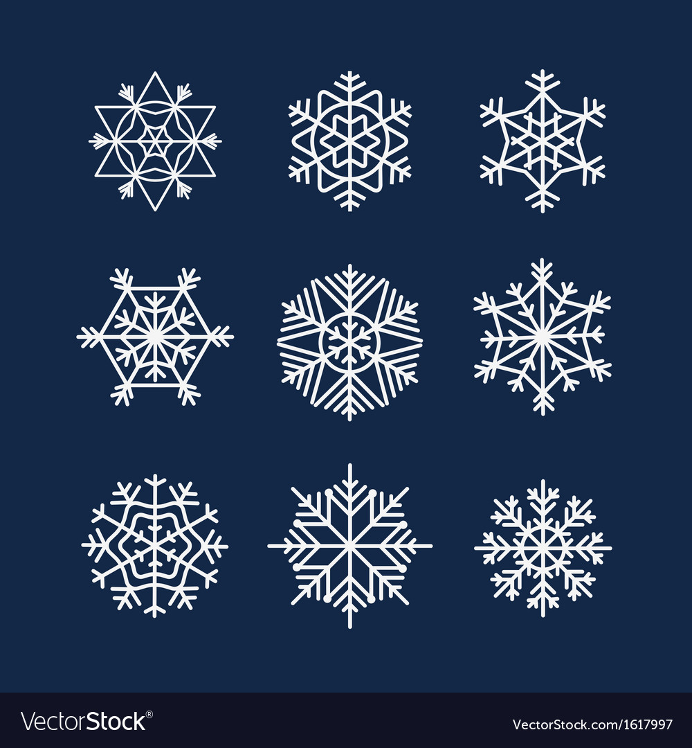 Flakes Royalty Free Vector Image - VectorStock