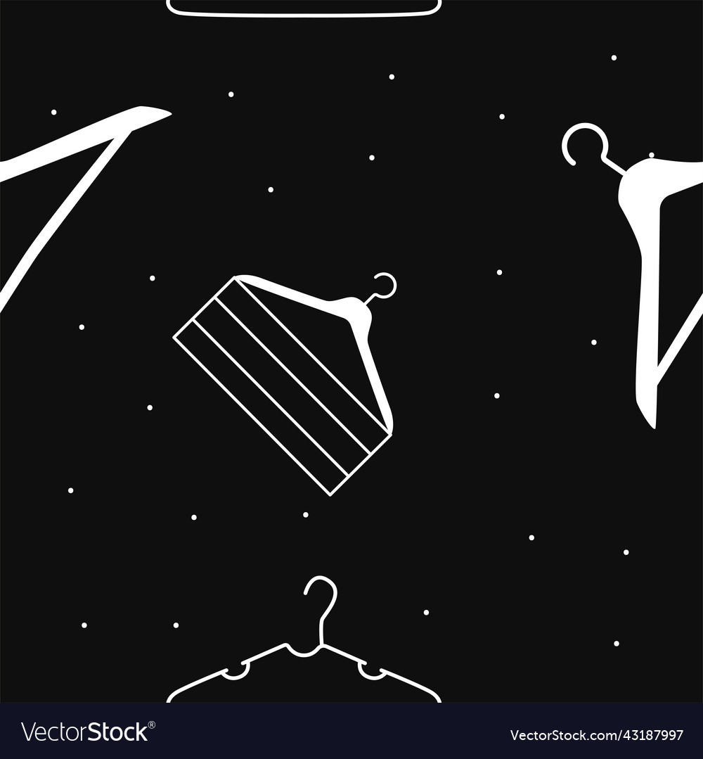 Flat hand drawn seamless pattern Royalty Free Vector Image