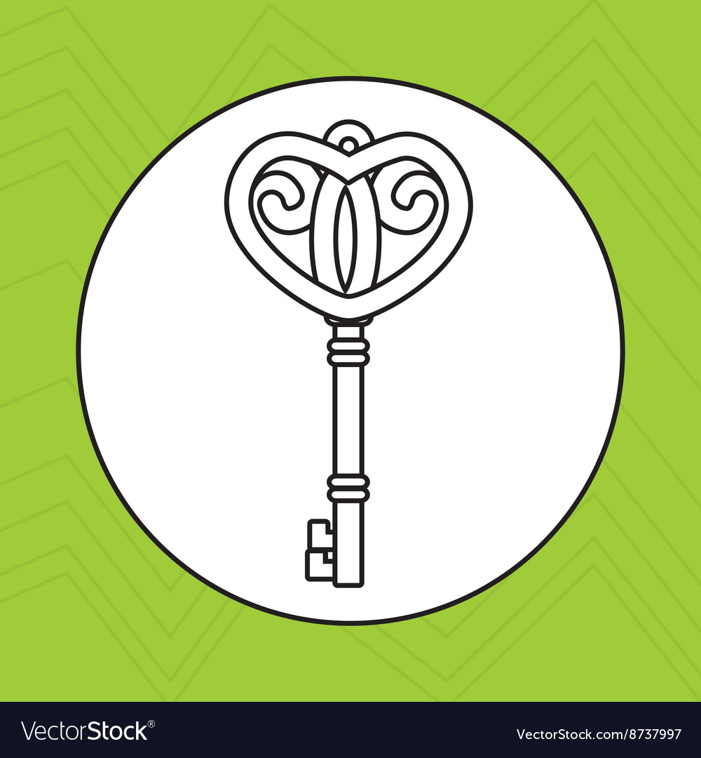 Key isolated design Royalty Free Vector Image - VectorStock