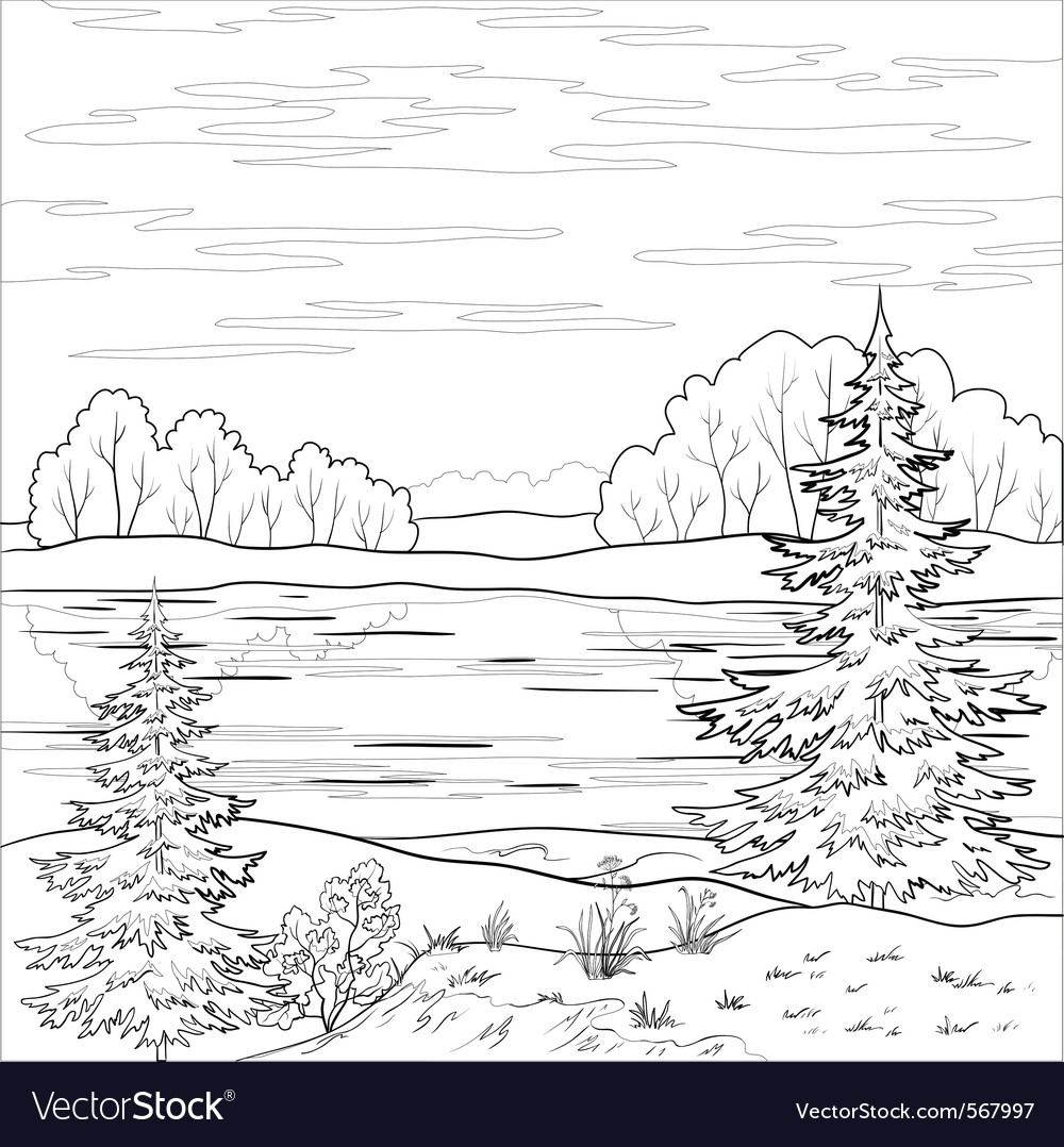 Landscape Royalty Free Vector Image - VectorStock