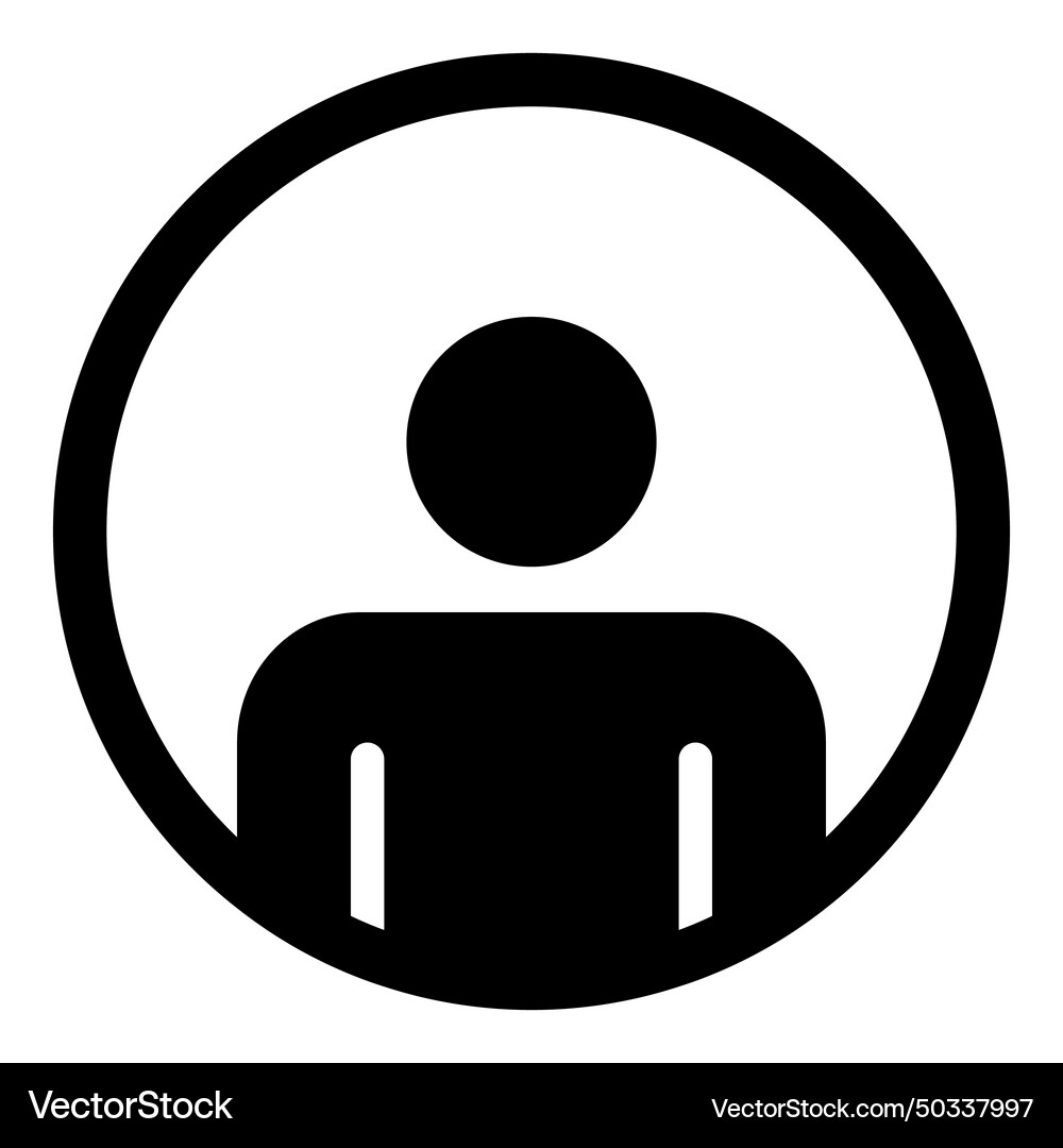 Man sign flat icon isolated on white background Vector Image