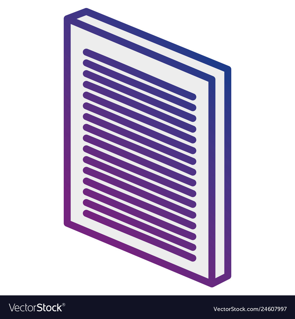 Paper document isometric icon Royalty Free Vector Image