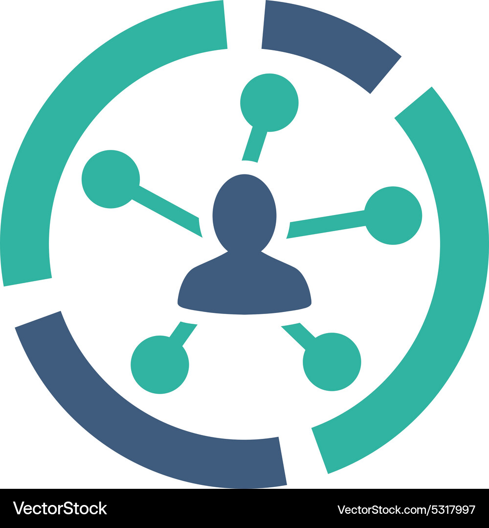 Relations diagram icon from Business Bicolor Set Vector Image