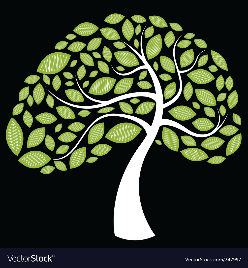 Tree leaves Royalty Free Vector Image - VectorStock