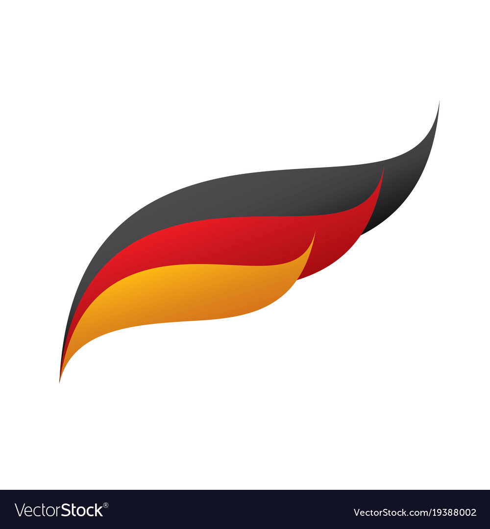 Germany flag Royalty Free Vector Image - VectorStock