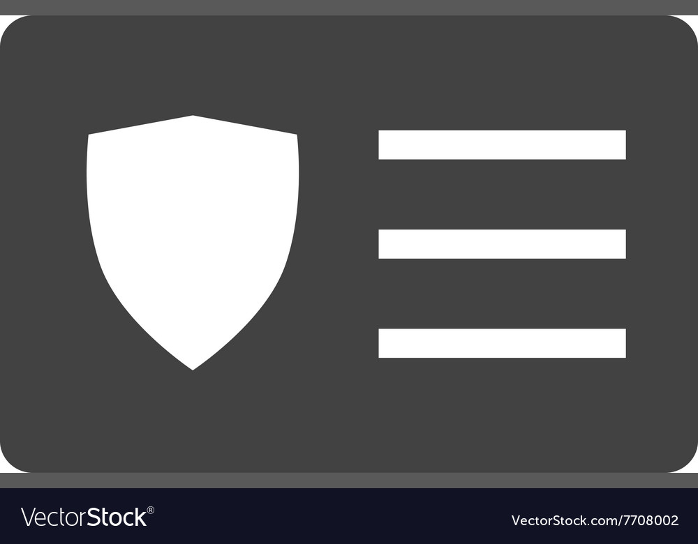 Protected card Royalty Free Vector Image - VectorStock