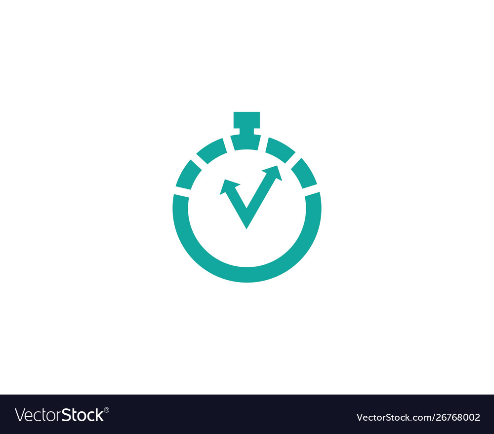 Timer logo Royalty Free Vector Image - VectorStock
