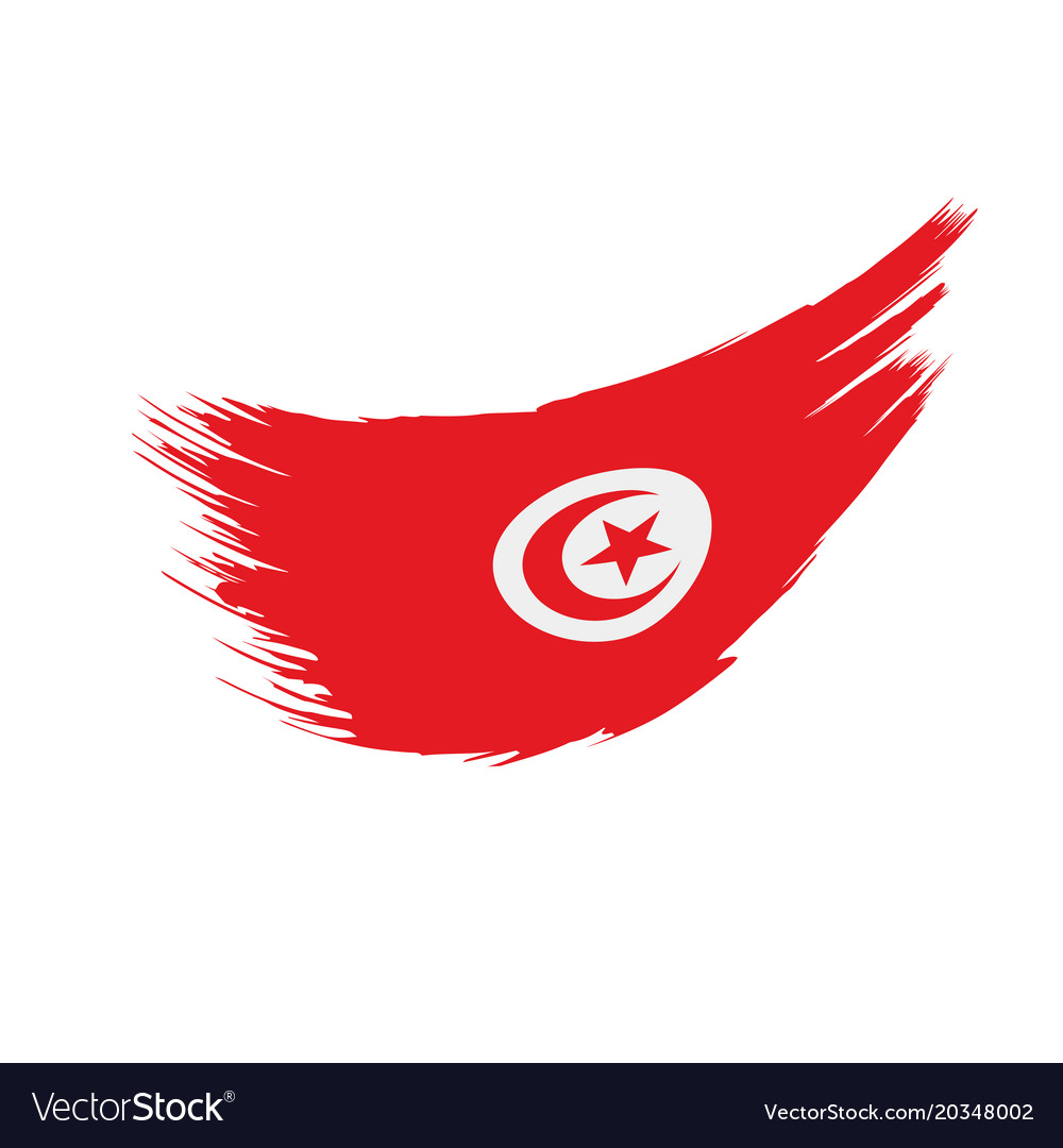 Tunisia flag Royalty Free Vector Image - VectorStock Tunisia flag Royalty Free Vector Image - VectorStock