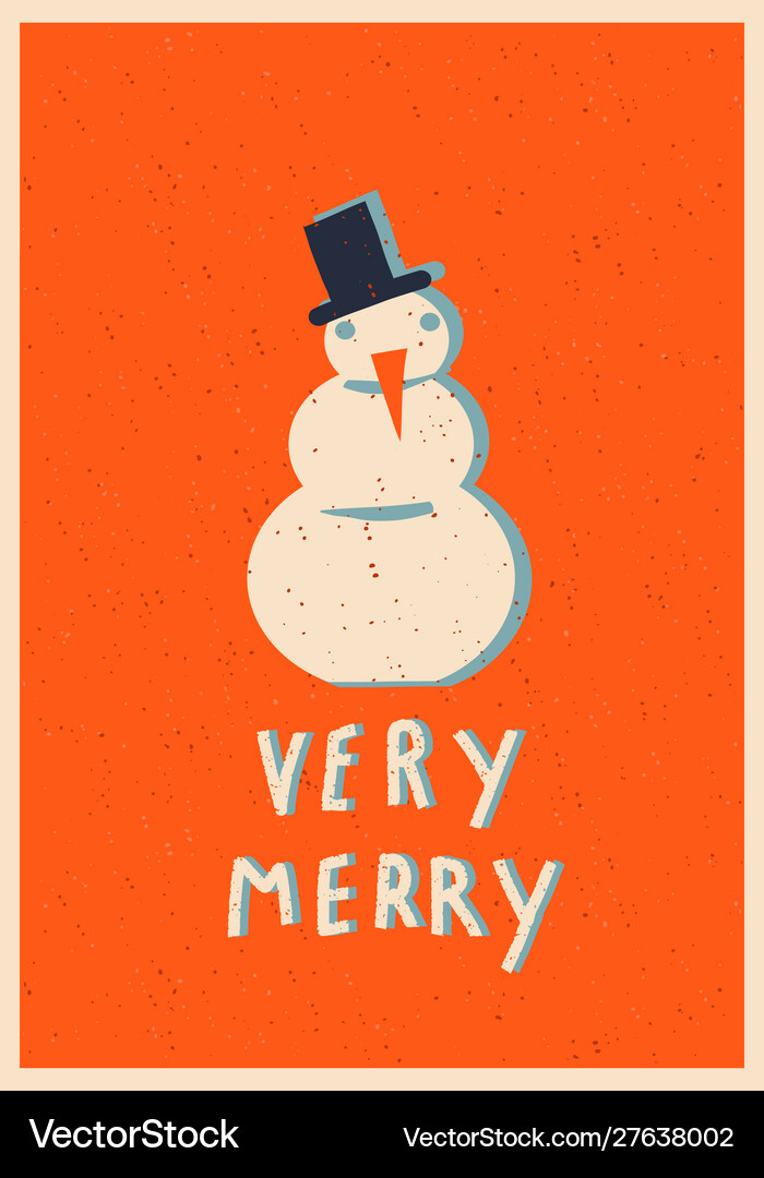 Very merry christmas card Royalty Free Vector Image