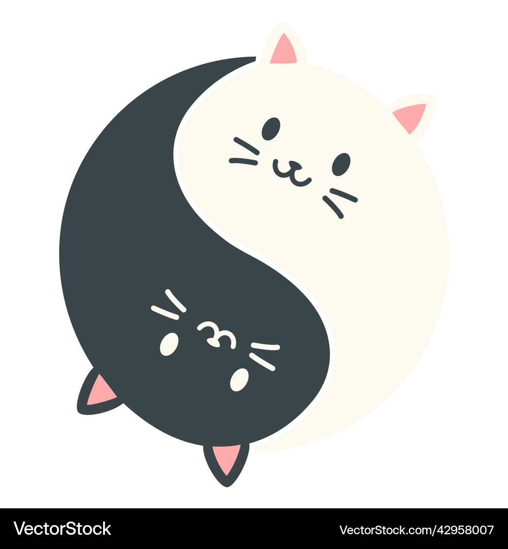 Best friends cats high quality Royalty Free Vector Image