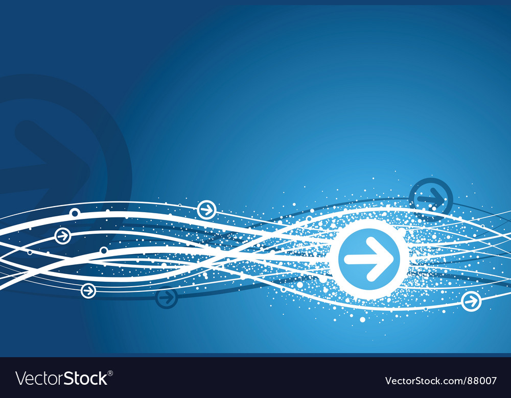 Blue arrow background Royalty Free Vector Image