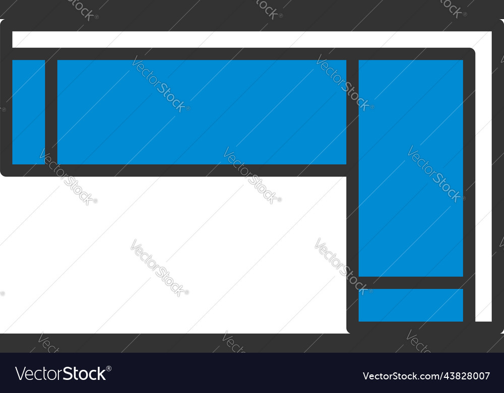 Corner sofa icon Royalty Free Vector Image - VectorStock