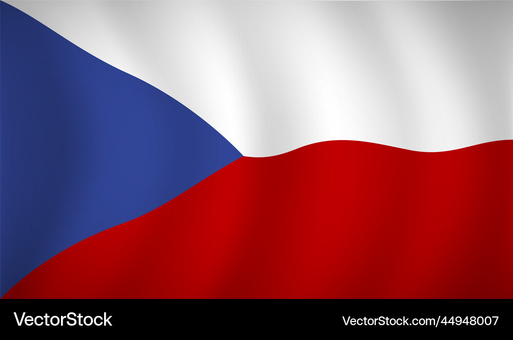 Czech republic flag background Royalty Free Vector Image