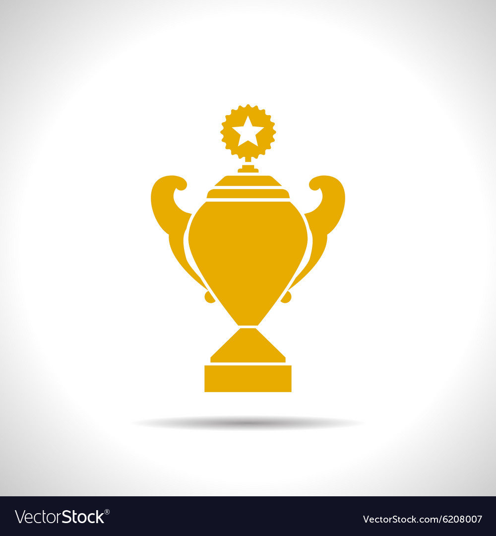 Flat trophy Royalty Free Vector Image - VectorStock