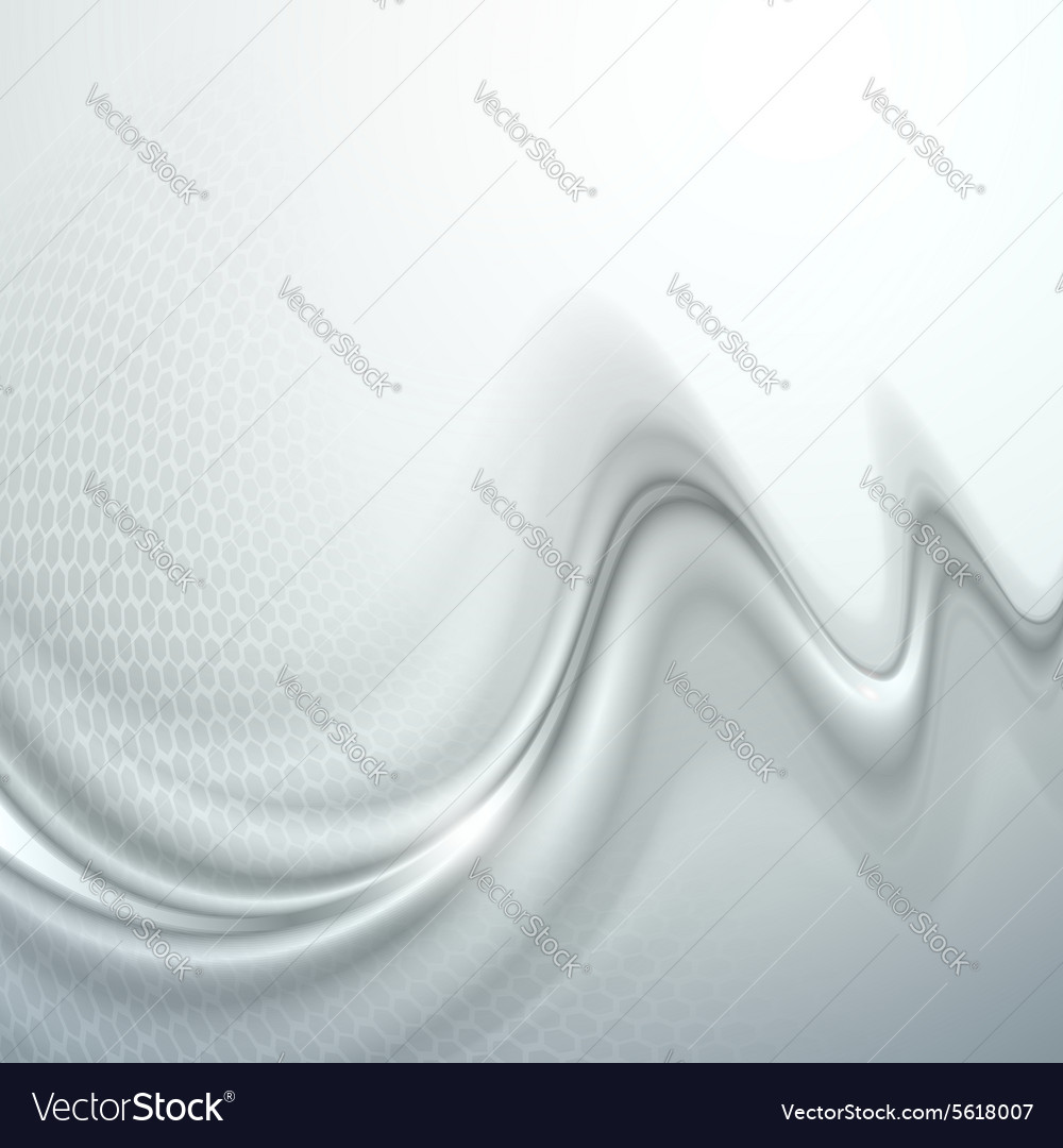 Gray abstract wave Royalty Free Vector Image - VectorStock