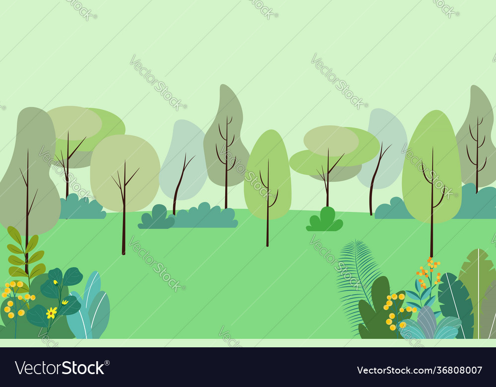 Green park background Royalty Free Vector Image