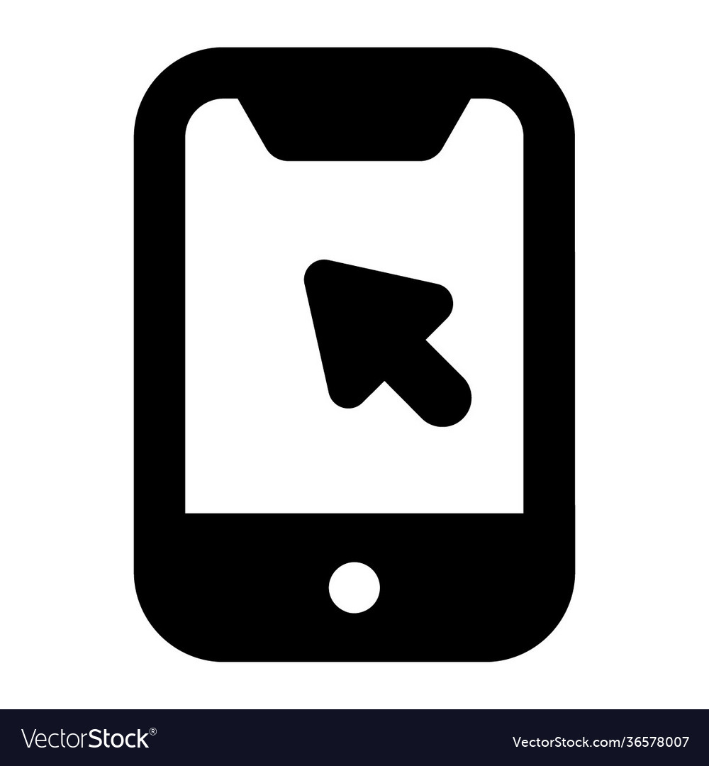 Mobile cursor Royalty Free Vector Image - VectorStock
