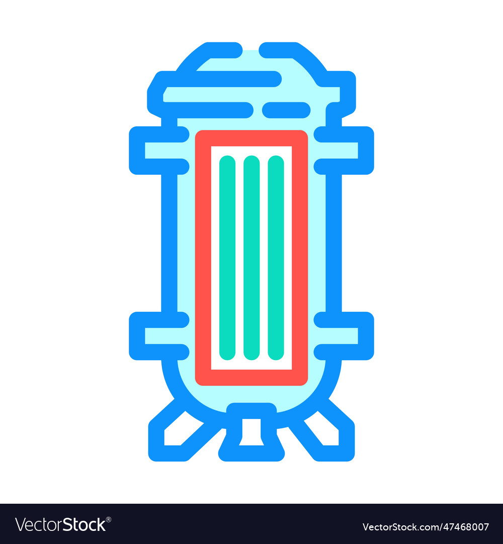 Reactor vessel nuclear energy color icon Vector Image
