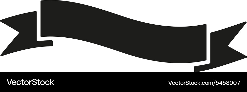 Ribbon icon symbol flat Royalty Free Vector Image