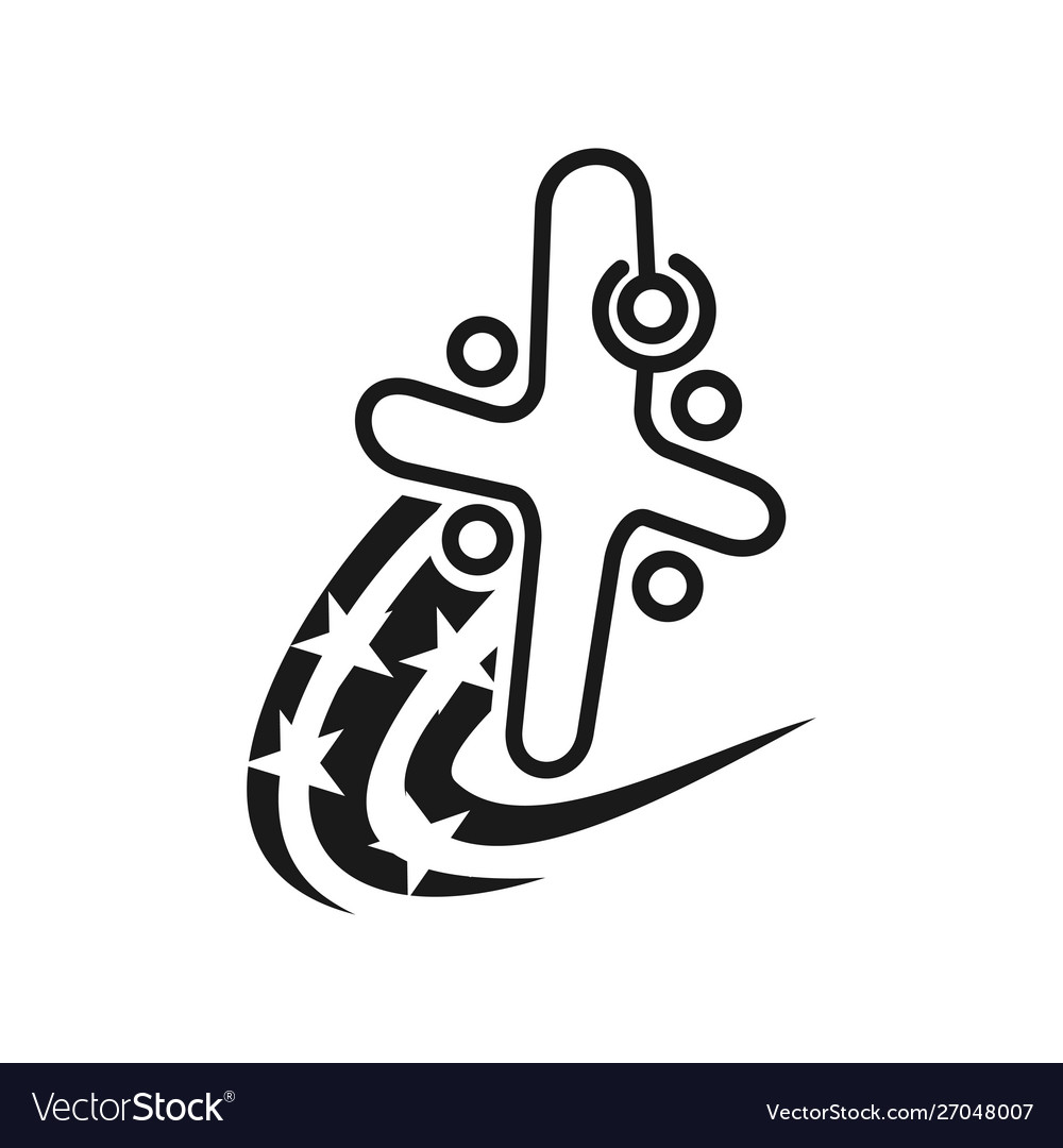 Star commitment teamwork together black logo Vector Image