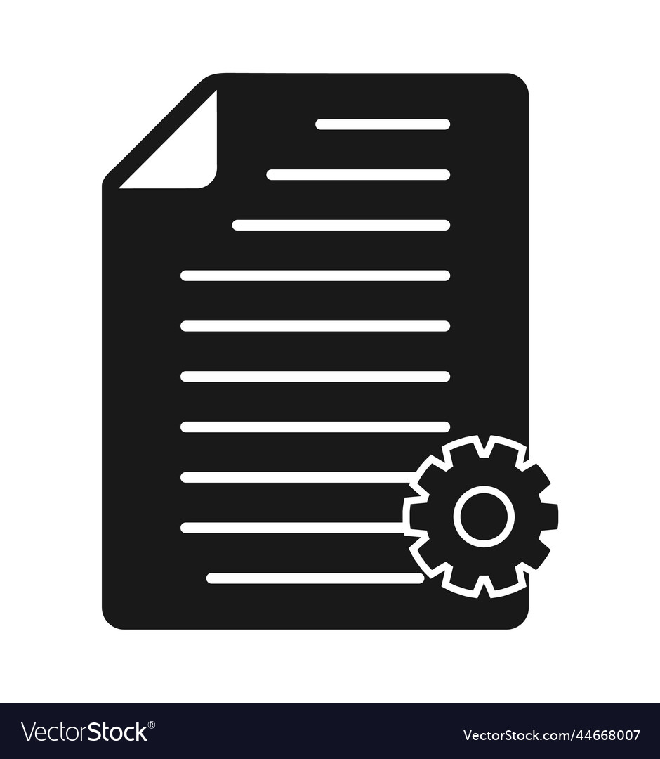 Technical document icon flat style eps Royalty Free Vector