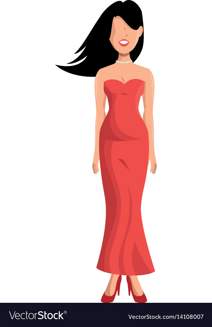 Young woman avatar character Royalty Free Vector Image