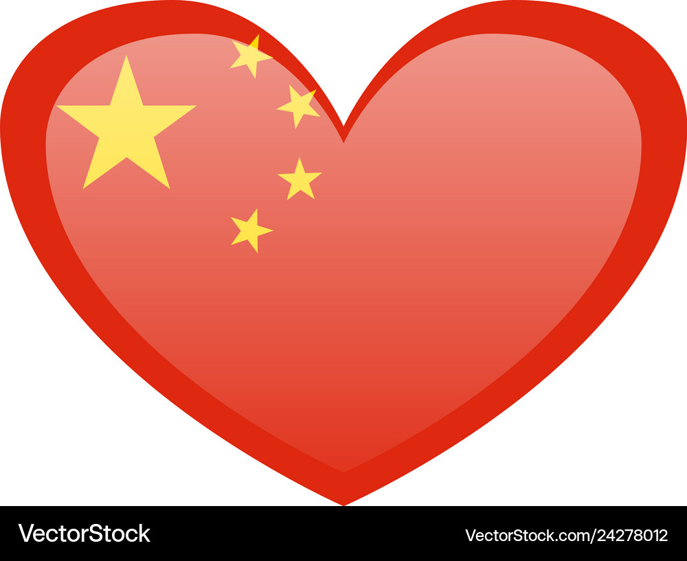 China flag official colors and proportion Vector Image