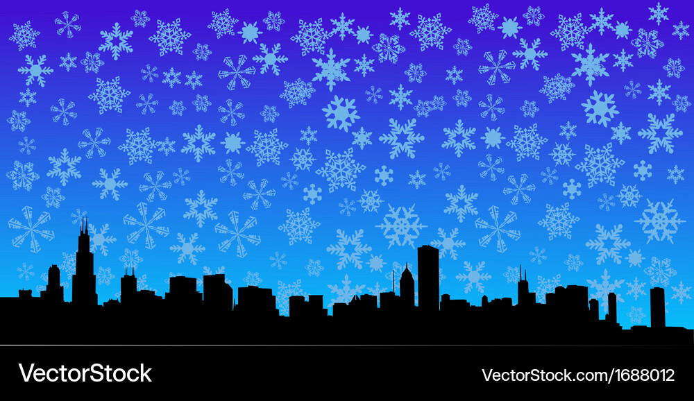 City skyline with stars Royalty Free Vector Image