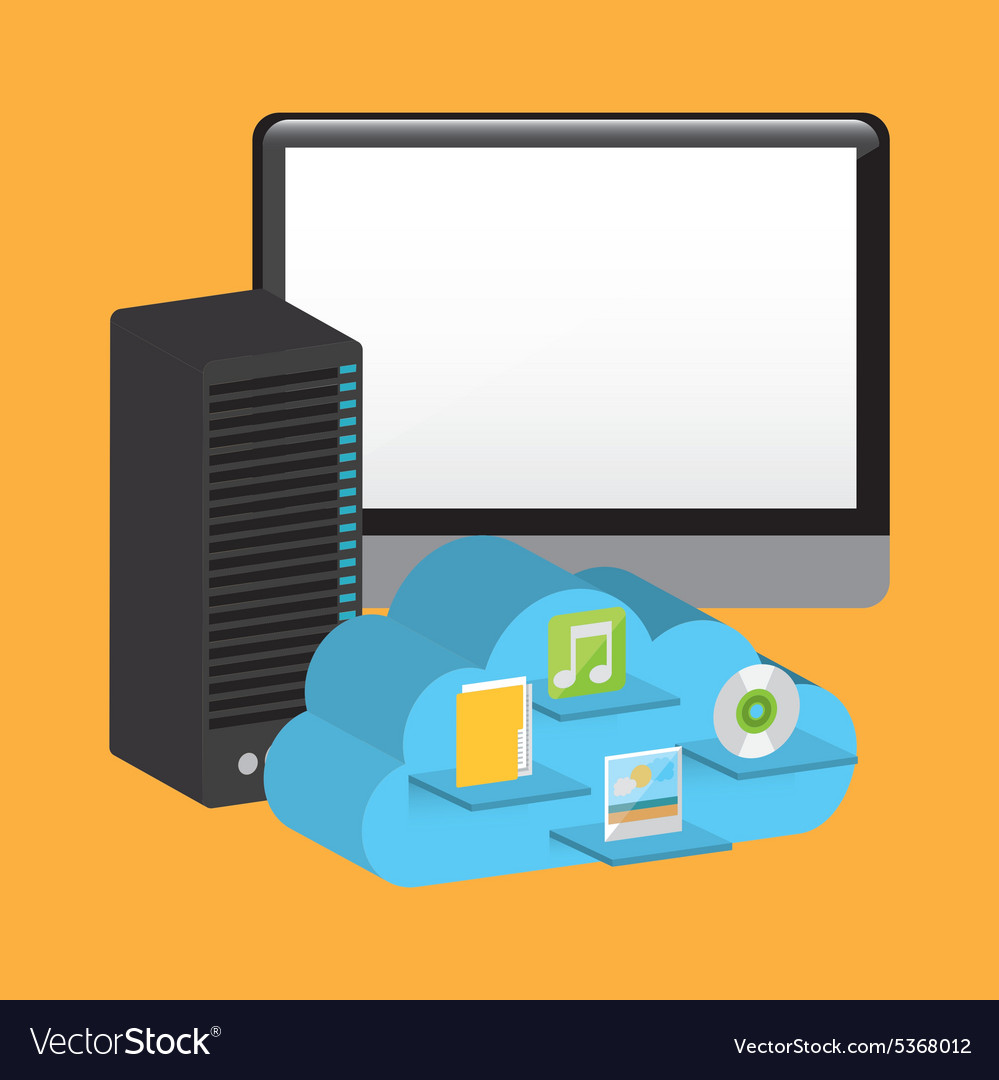 Data storage center Royalty Free Vector Image - VectorStock