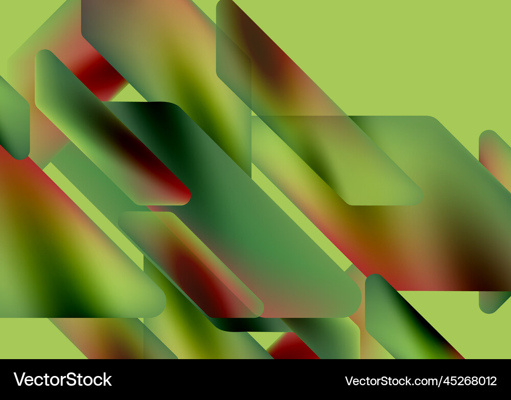 Fluid color dynamic geometric shapes abstract Vector Image