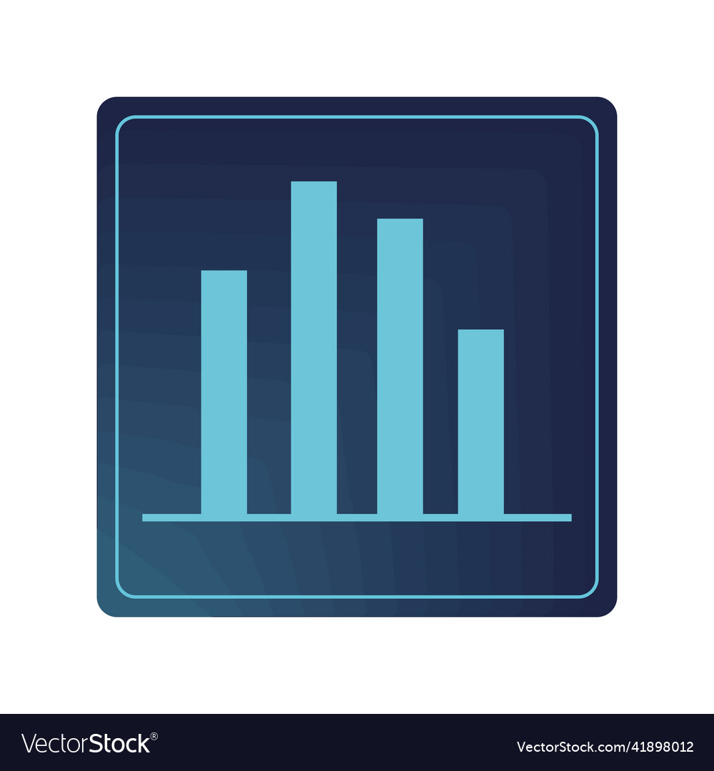 Statistics chart report Royalty Free Vector Image