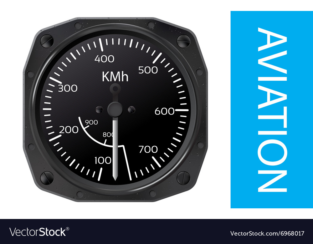 Airspeed indicator Royalty Free Vector Image - VectorStock
