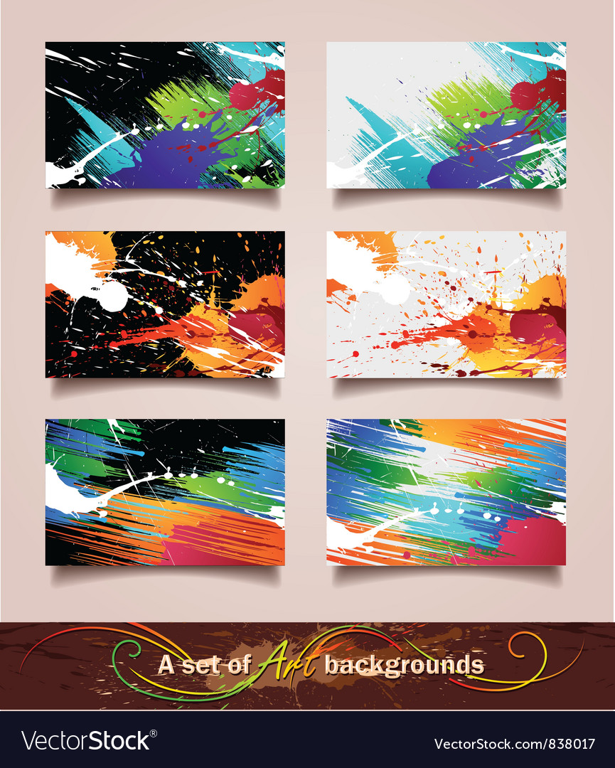 Art backgrounds Royalty Free Vector Image - VectorStock