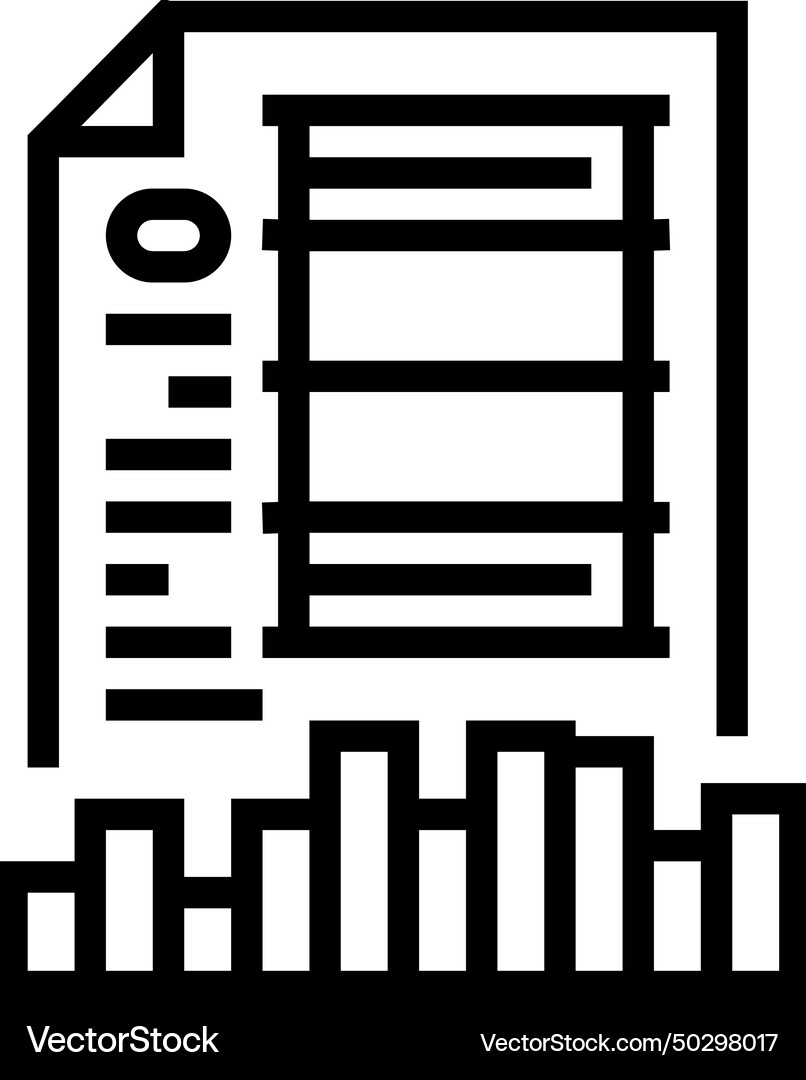 Demand oil industry line icon Royalty Free Vector Image