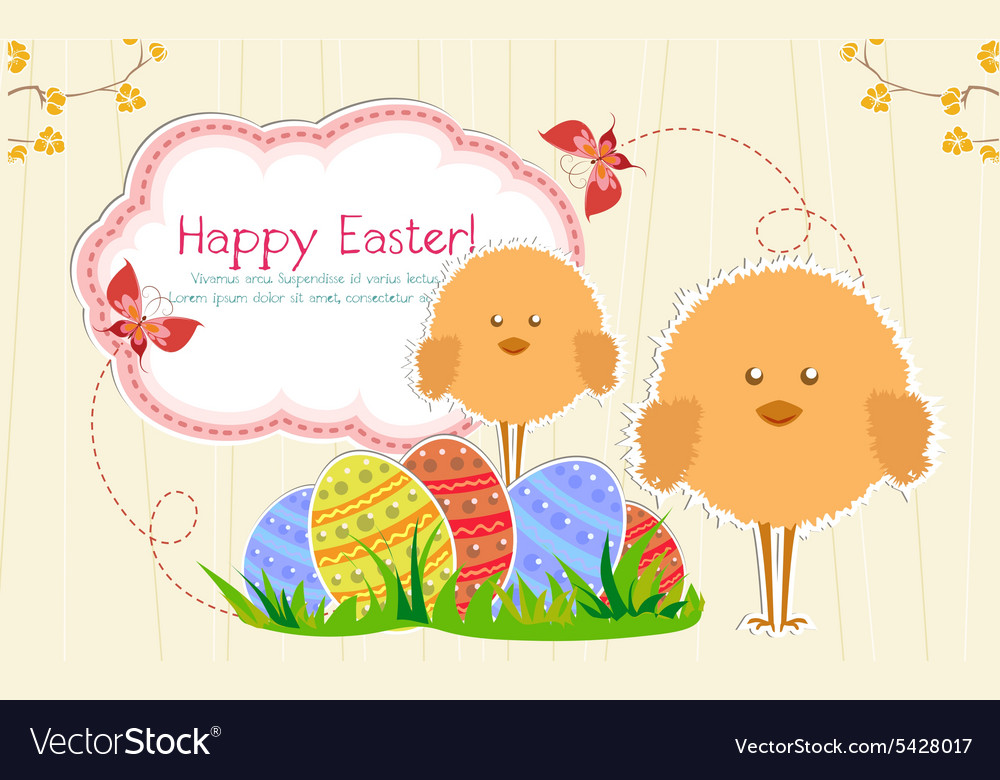 Easter background Royalty Free Vector Image - VectorStock