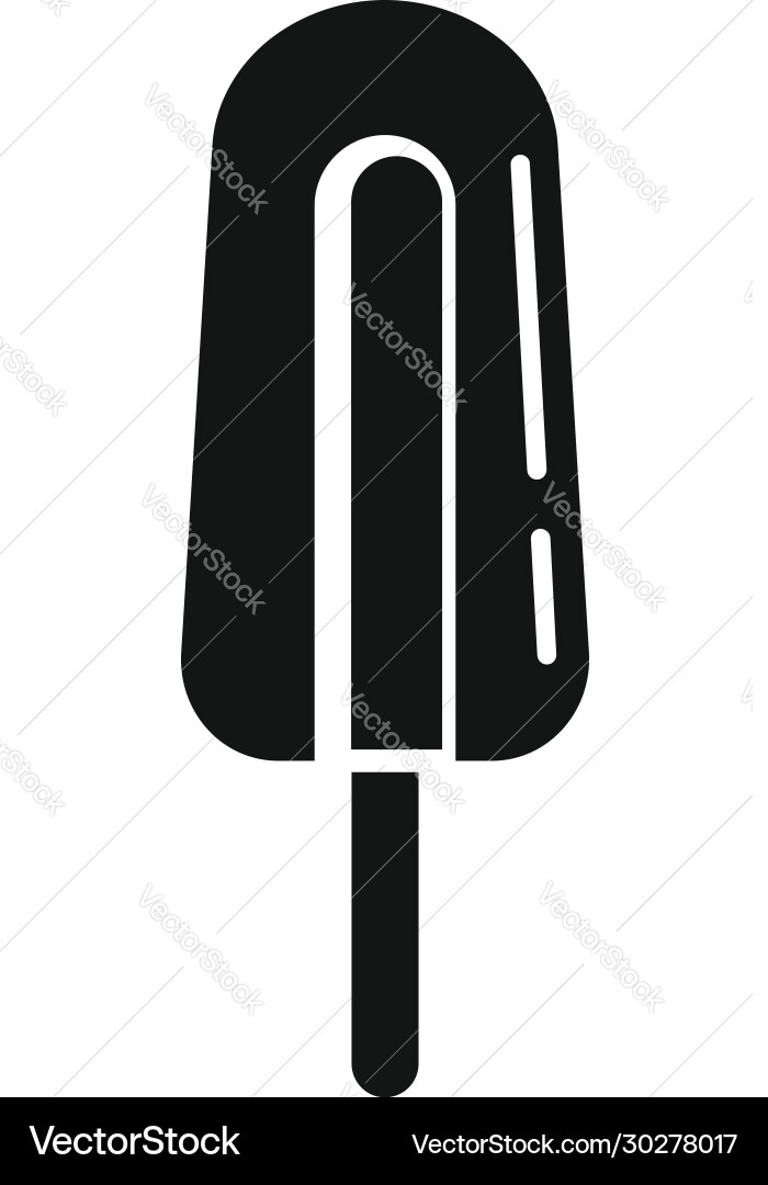 Fruit popsicle icon simple style Royalty Free Vector Image