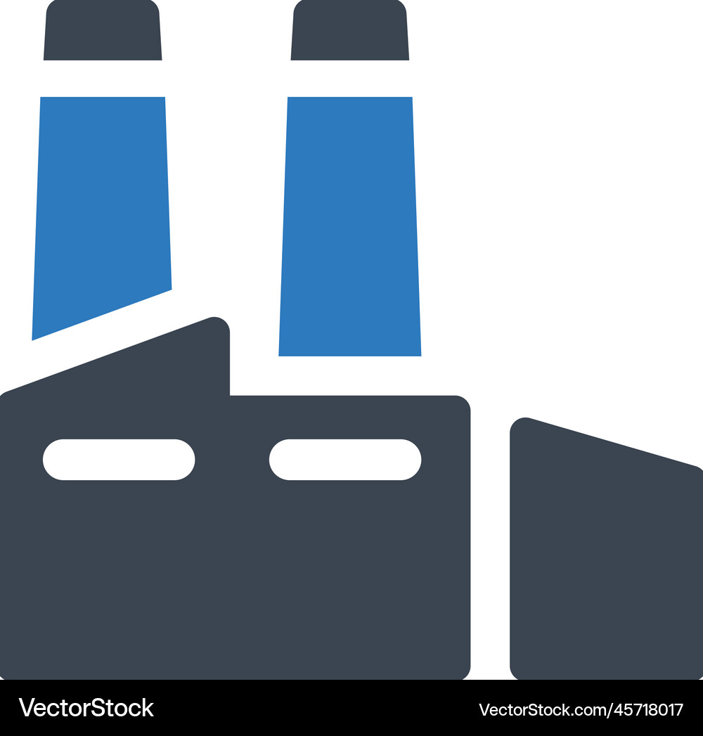 Industrial factory icon Royalty Free Vector Image