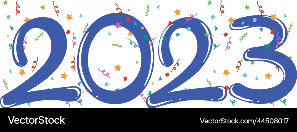 New year 2023 sign icon Royalty Free Vector Image
