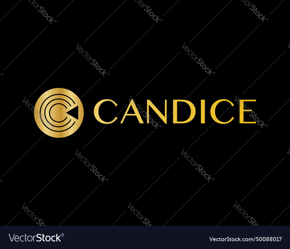 Simple abstract letter c gold logo design template Simple abstract letter c gold logo design template