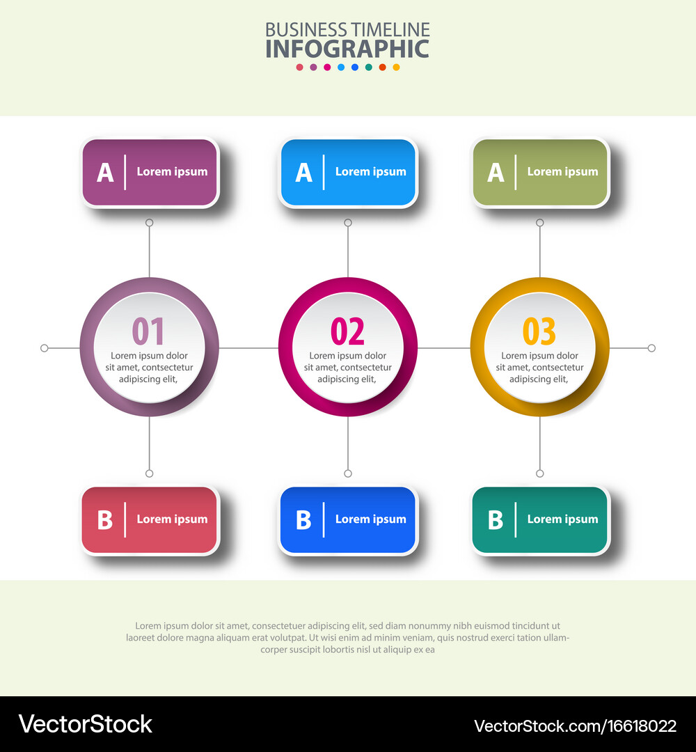 Business infographics strategy with option design Vector Image