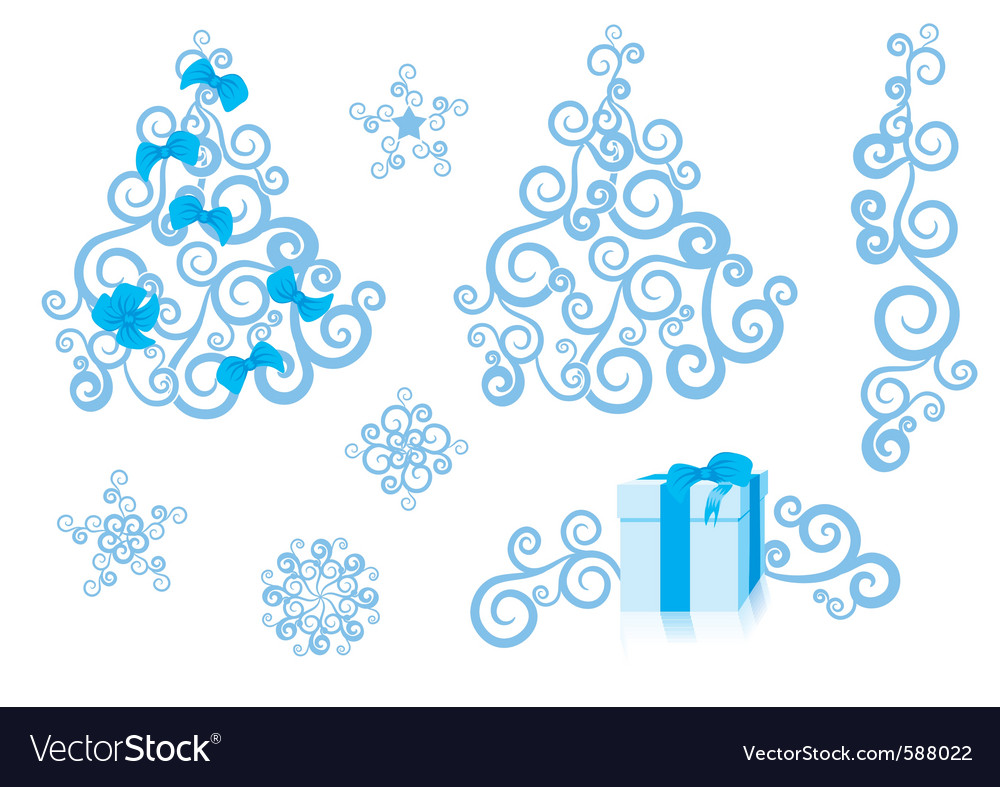 Christmas set Royalty Free Vector Image - VectorStock