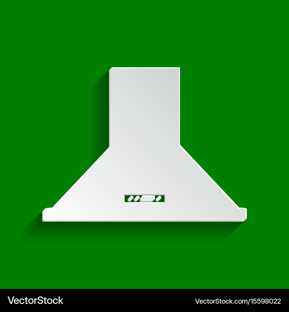 Exhaust hood kitchen ventilation sign Royalty Free Vector