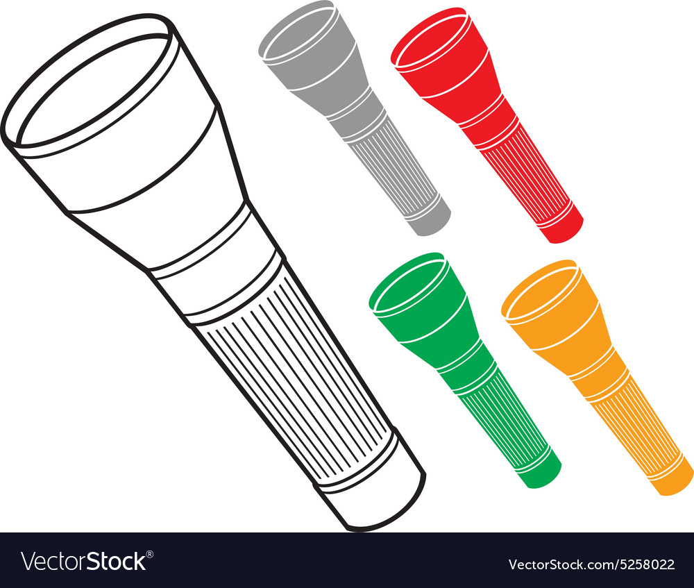 Flashlights Royalty Free Vector Image - VectorStock