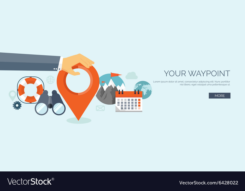 Flat travel background map Royalty Free Vector Image