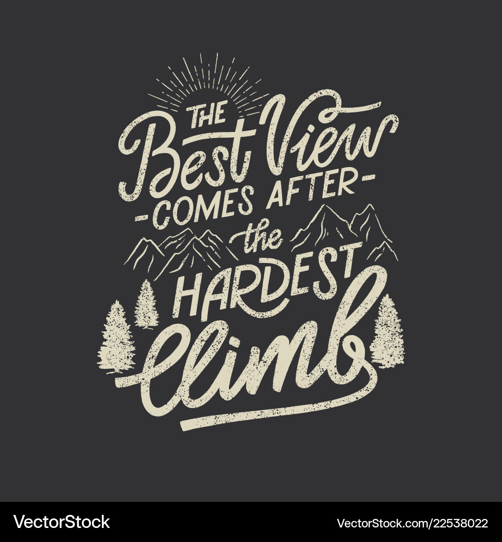 Hand lettering motivation quote 02 Royalty Free Vector Image