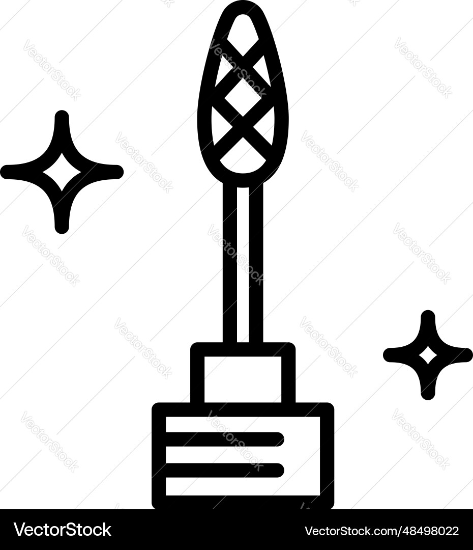 Milling cutter for manicure cuticle removal Vector Image