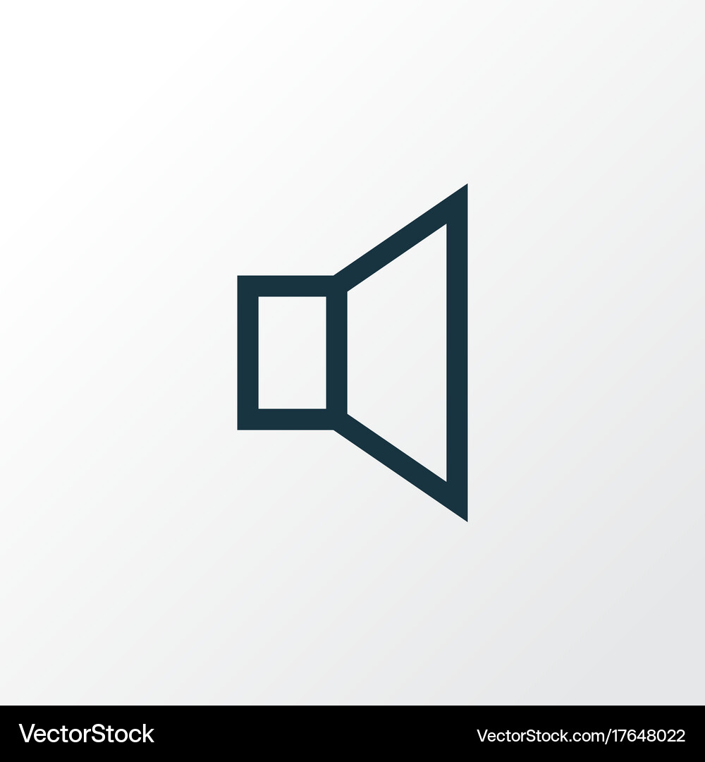 Mute outline symbol premium quality isolated Vector Image