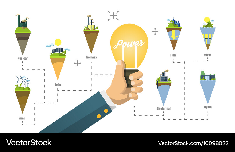 Power plant icon symbol set on black Royalty Free Vector